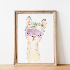 Set of 3 Llama Wall Art Printable Wall Art Digital Download | Etsy
