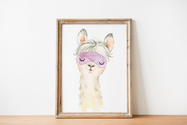 Set of 3 Llama Wall Art Printable Wall Art Digital Download - Etsy