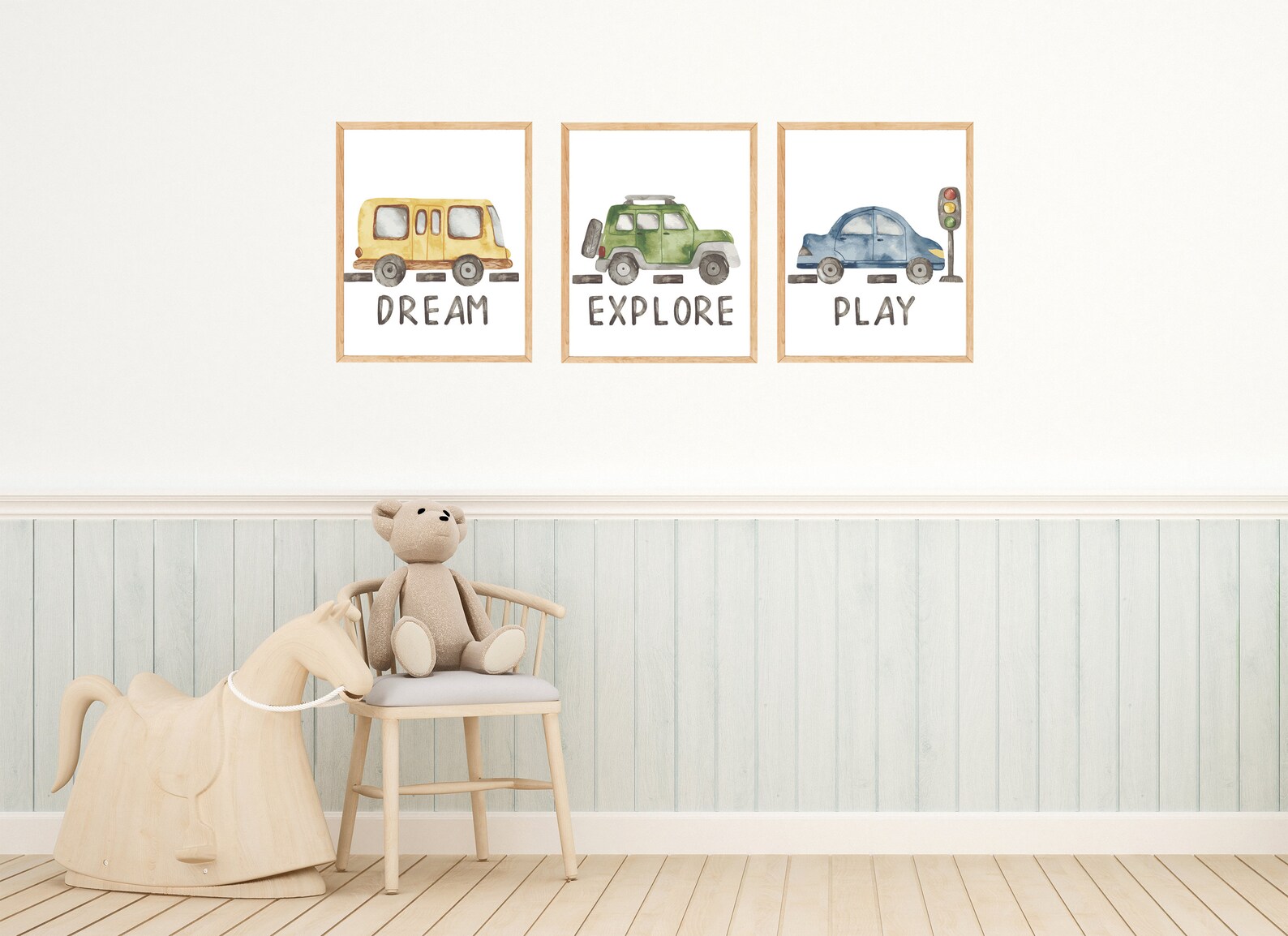 Watercolor Transportation Printable Wall Art Digital - Etsy