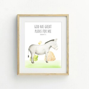 Farm Animals With Bible Verses Printable Wall Art, Digital Download ...