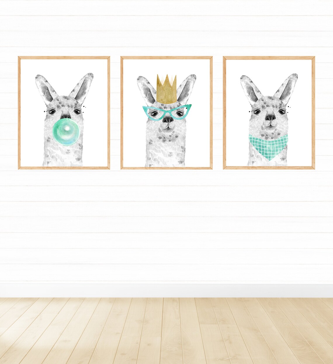 Printable Llama Wall Art Digital Download Printable Wall | Etsy