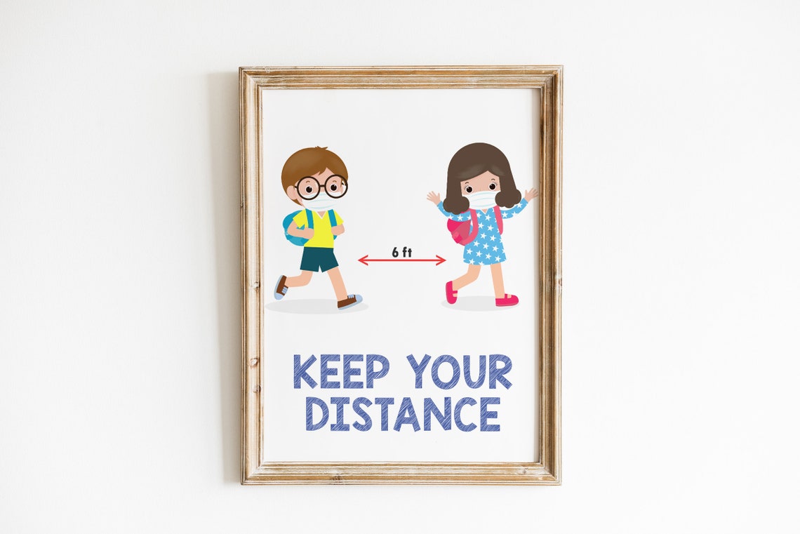 Classroom Covid Rules Printable Wall Art Digital Download | Etsy