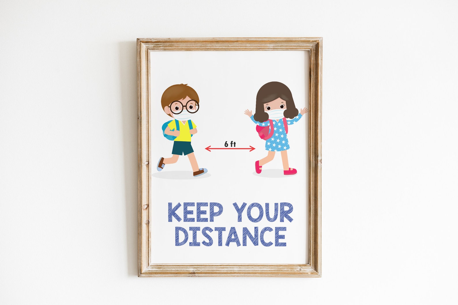 Classroom Covid Rules Printable Wall Art Digital Download | Etsy