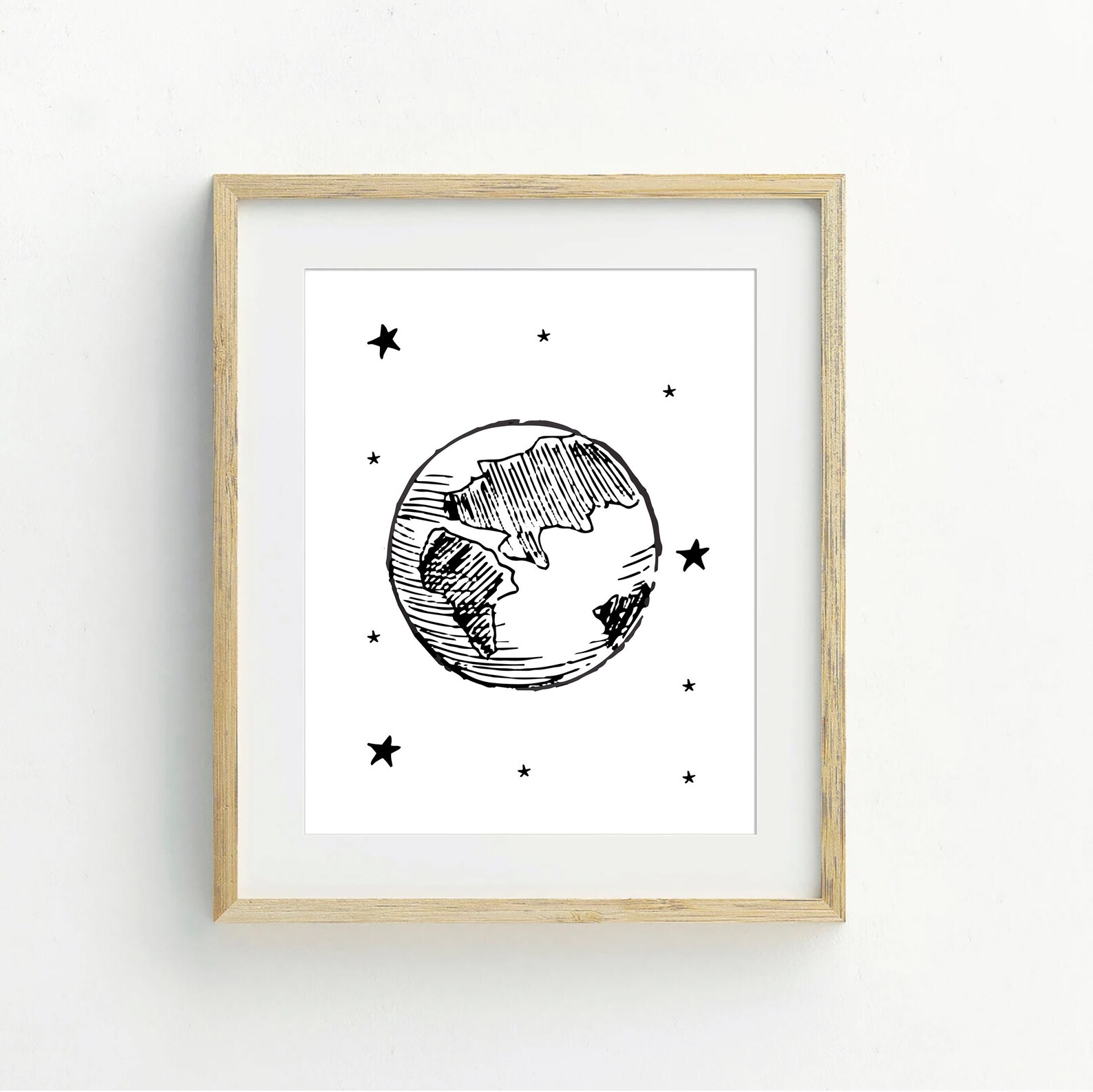 Celestial Printable Wall Art Set: Bible Verse Galaxy Nursery Prints ...