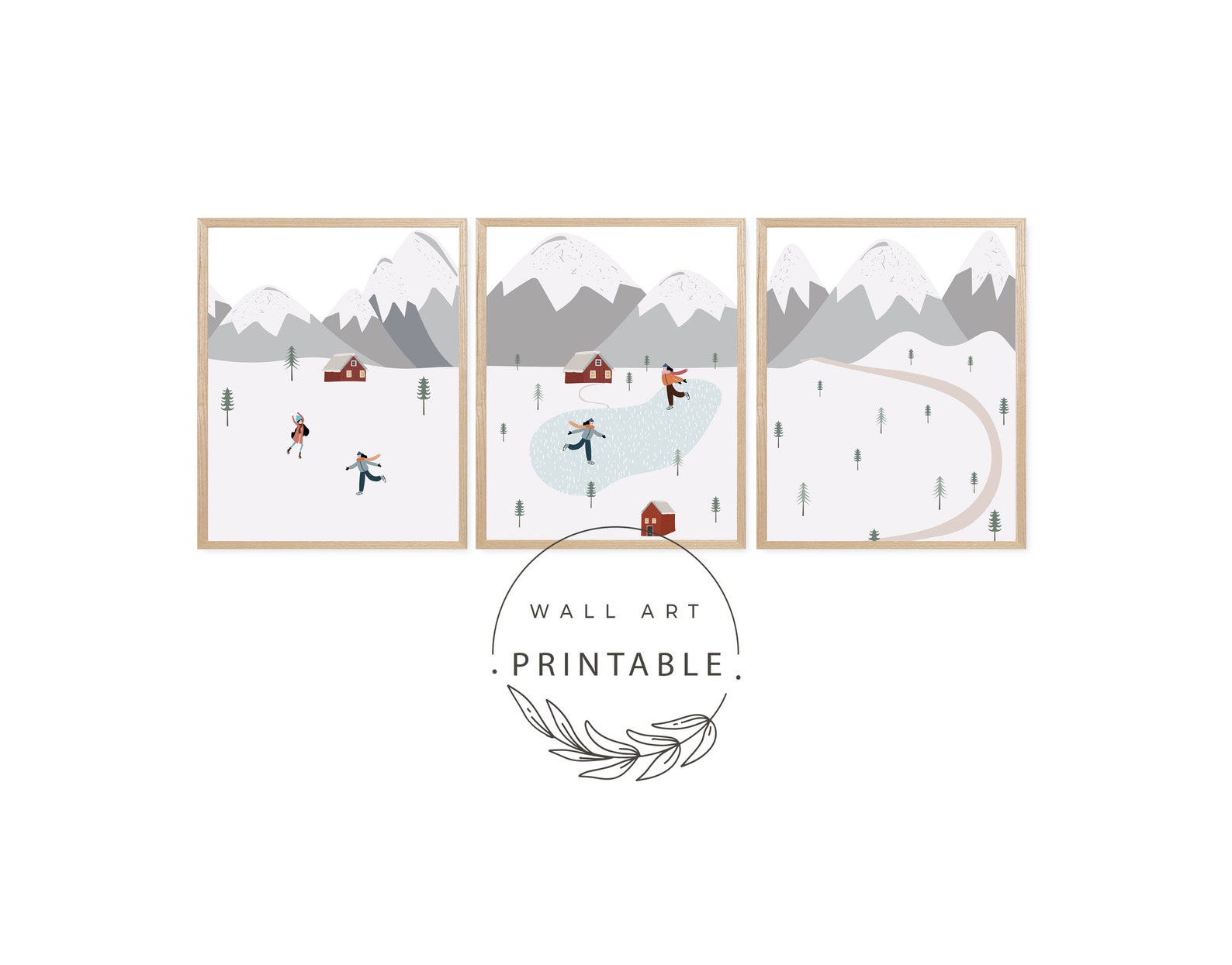 Winter Wonderland Printable Wall Art Digital Download - Etsy