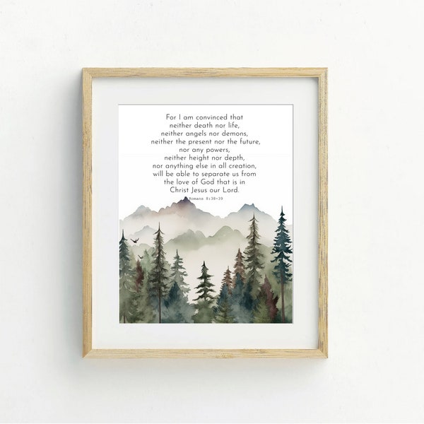 Romans 8 38 39 - Etsy
