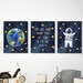 Printable Bible Verse Wall Art Set, Digital Download, Space Themed ...