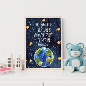 Space Printable Wall Art, Digital Download Psalm Bible Verse, Outer ...
