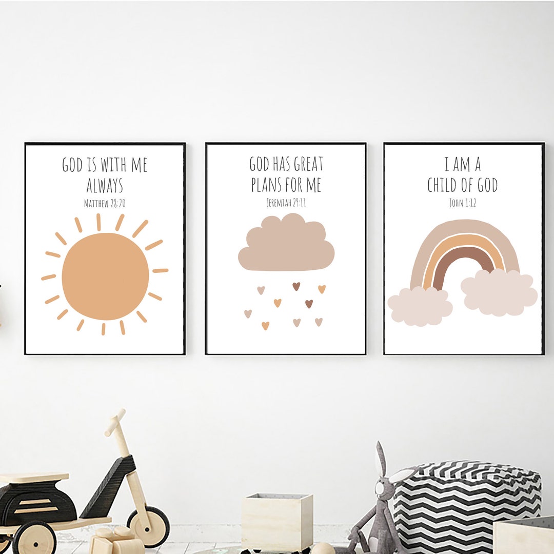 Boho Bible Verses Printable Wall Art, Digital Download, Bible Verse ...