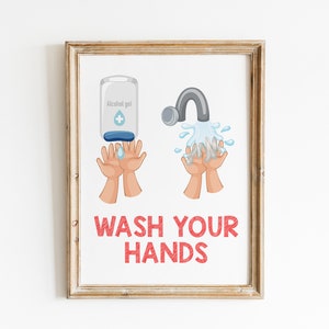 Classroom Covid Rules Printable Wall Art Digital Download | Etsy