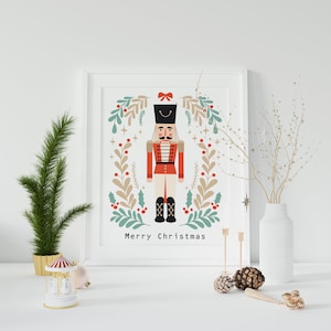 Nutcracker Soldier Printable Wall Art, Digital Download, Christmas ...