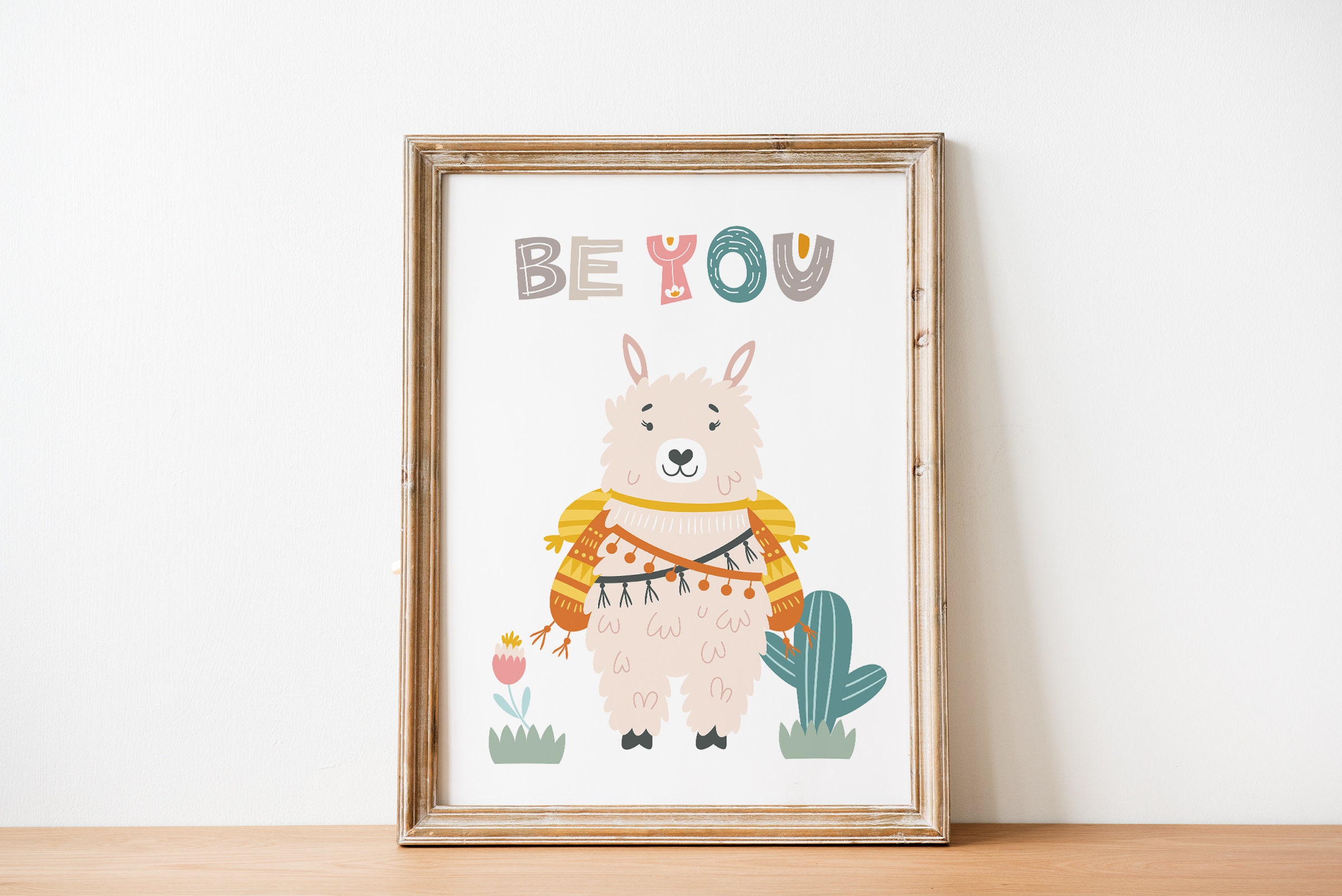 Printable Llama Wall Art Set Digital Download Printable Wall | Etsy