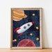 Watercolor Outer Space Printable Wall Art Digital Download - Etsy
