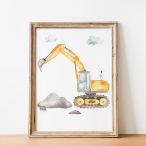 Construction Printable Wall Art Set of 4 Digital Download - Etsy