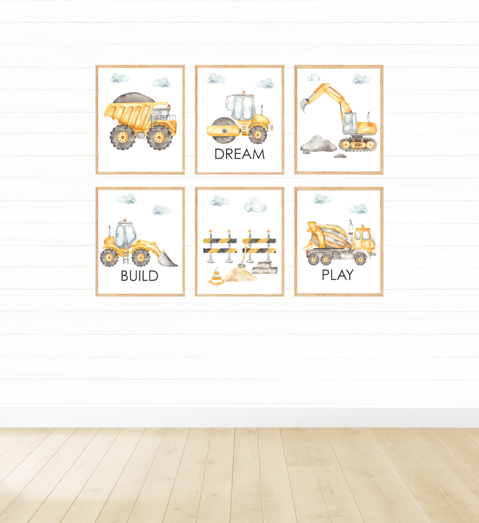Printable Construction Wall Art Digital Download Printable - Etsy