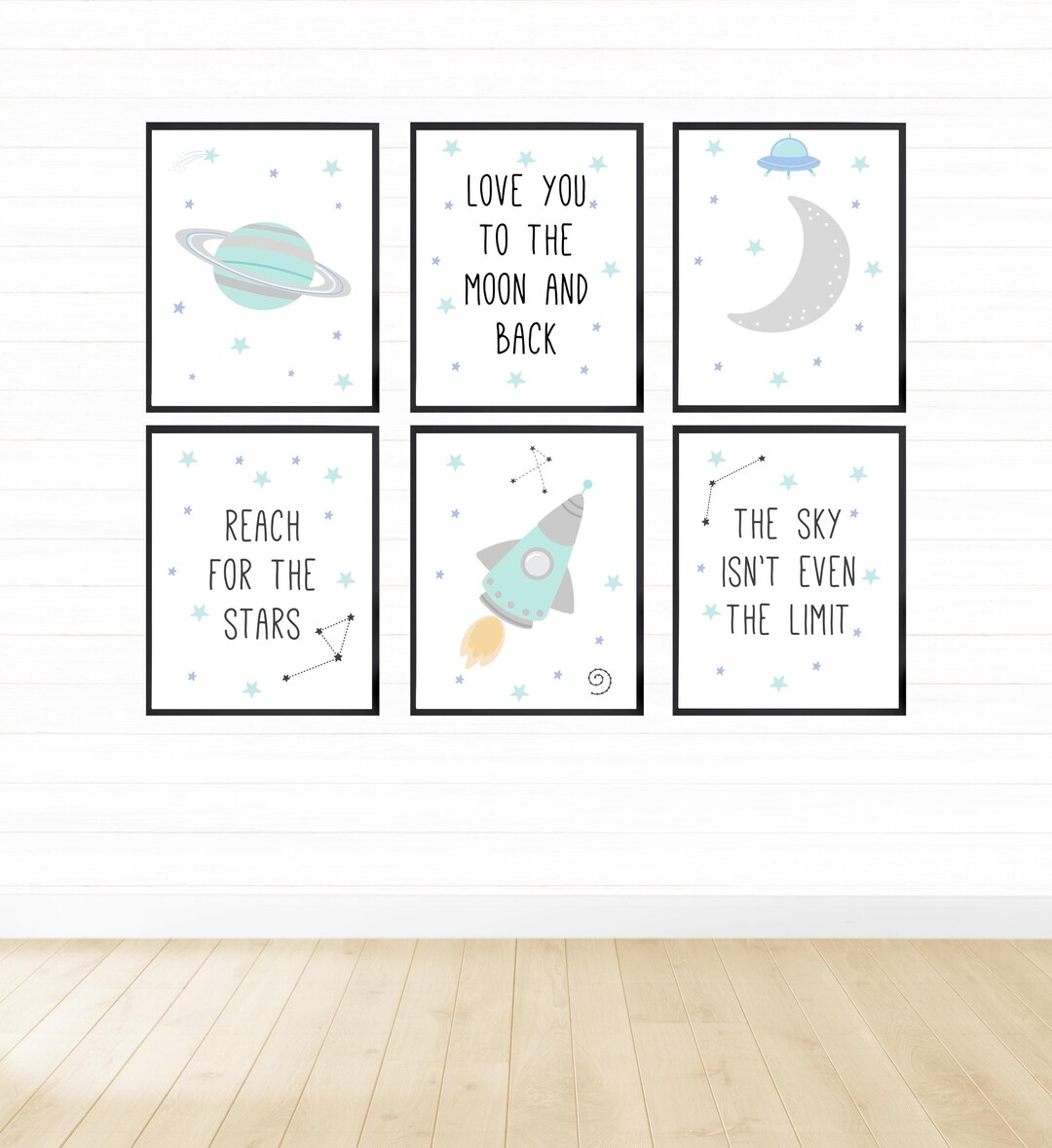 Space Printable Wall Art, Digital Download, Space Themed Nursery, Outer ...