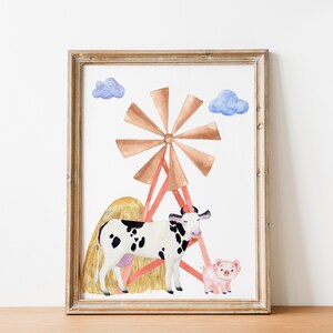 Farm Animal Wall Art Printable Wall Art Digital Download - Etsy