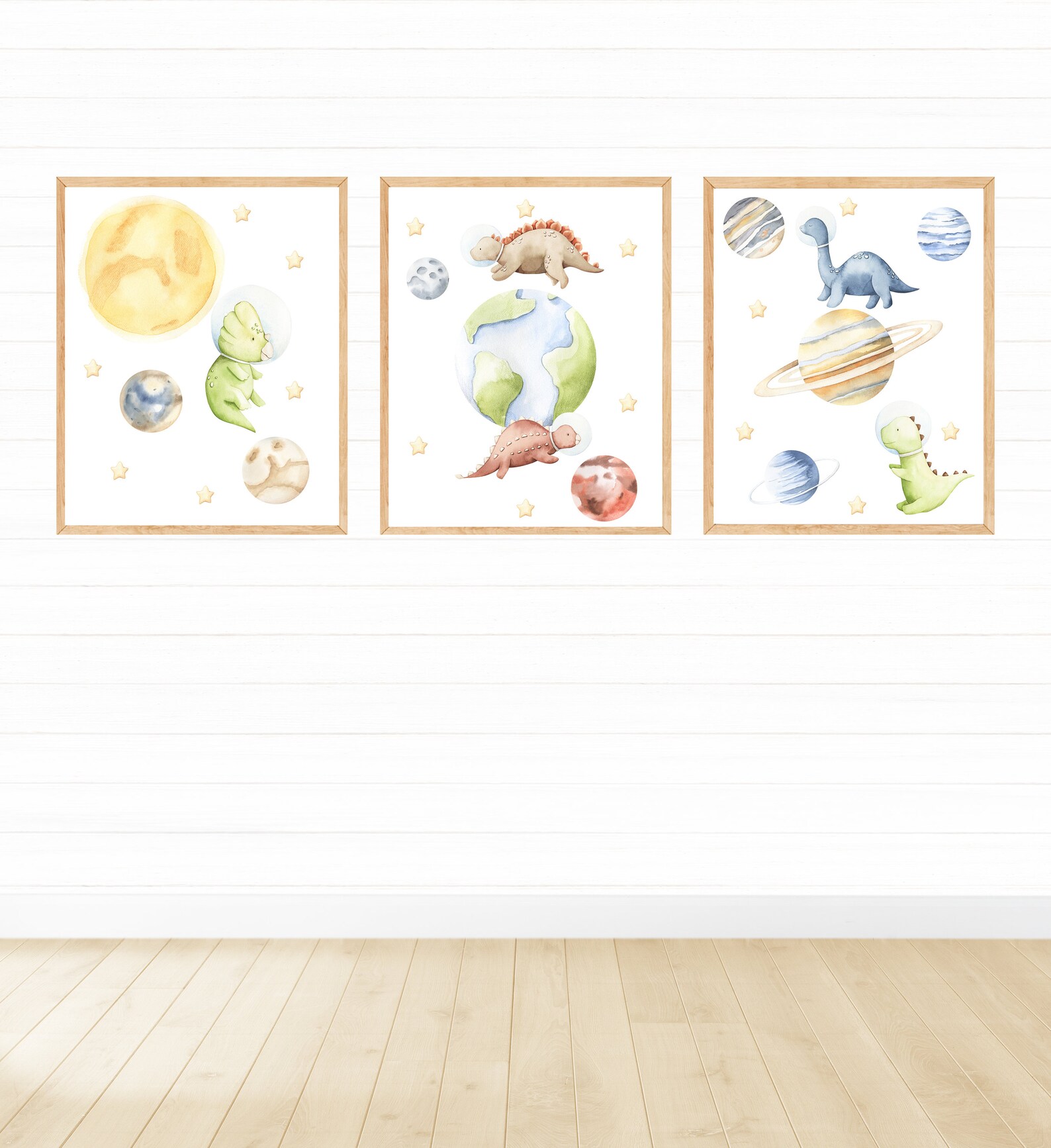 Printable Outer Space Dinosaurs Wall Art Digital Download - Etsy