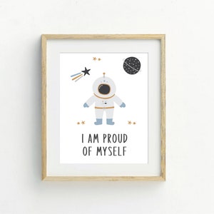 Space Printable Wall Art, Digital Download, Affirmation for Children ...
