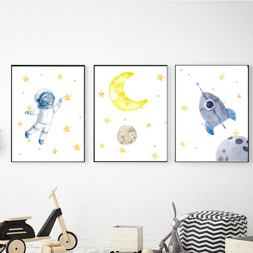 Space Wall Art Set for Boys Room Decor Digital Download - Etsy