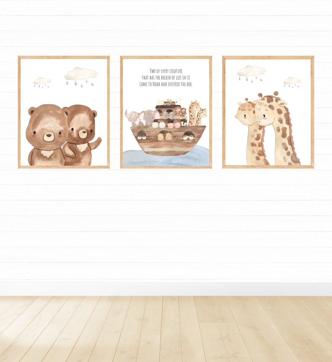 Noah's Ark Printable Wall Art, Digital Download, Noahs Ark Print, Bible ...