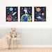 Watercolor Outer Space Printable Wall Art Set of 3 Digital - Etsy