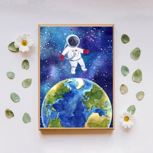 Set of 3 Outer Space Kids Wall Art Digital Download - Etsy