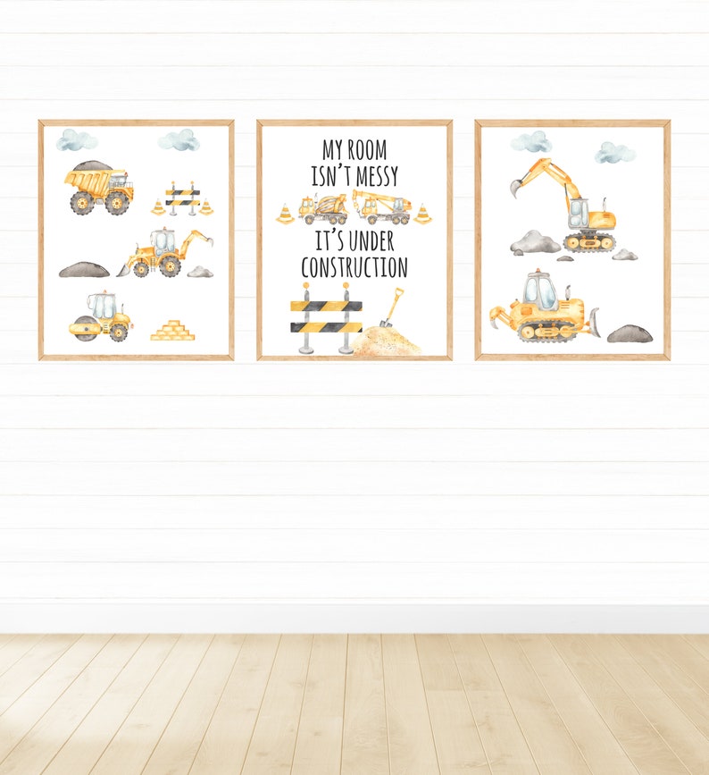 Printable Construction Wall Art Digital Download Printable - Etsy