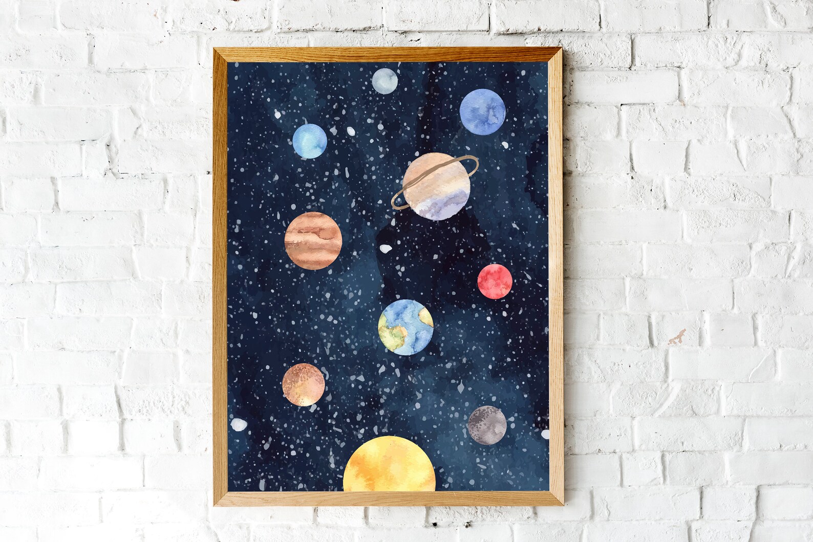 Solar System Wall Art Printable Wall Art Digital Download - Etsy