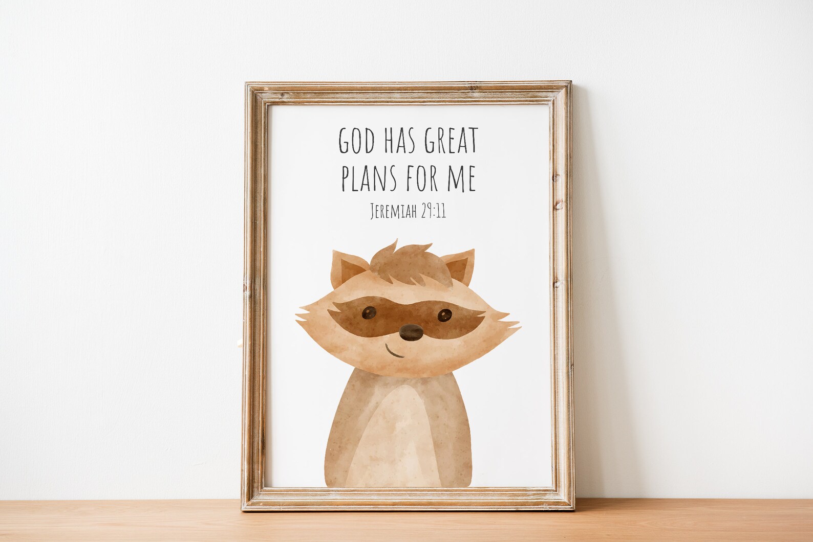 Woodland Animals With Bible Verse Printable Wall Art Digital | Etsy