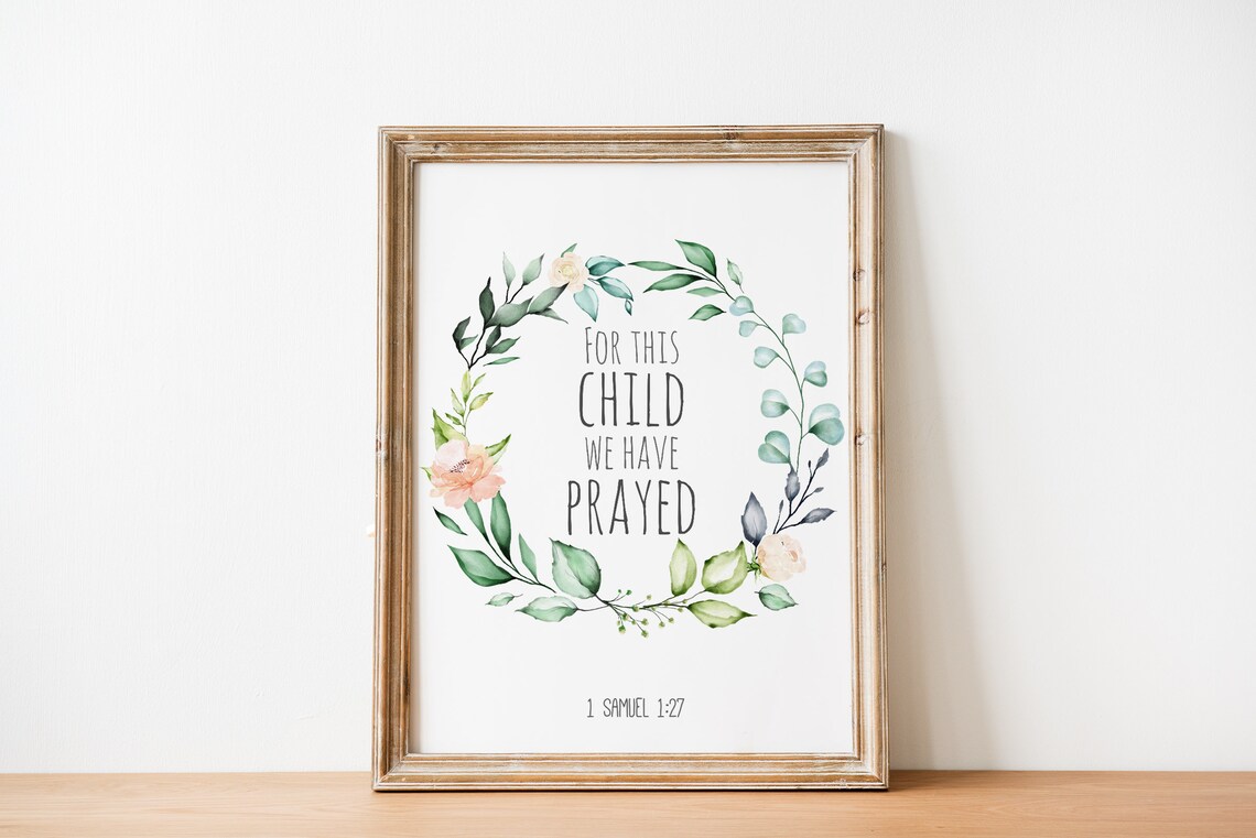 Printable for This Child We Have Prayed Wall Art Digital - Etsy