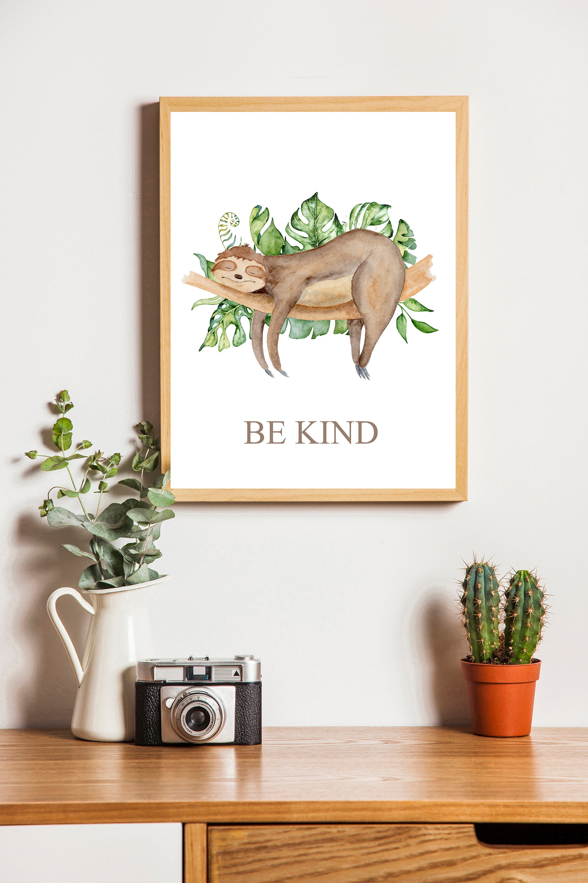 Sloth Nursery Printable Wall Art Digital Download Sloth | Etsy