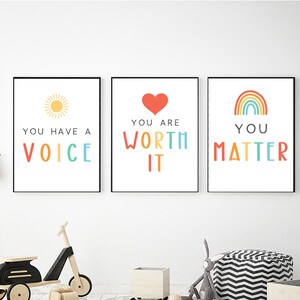 Classroom Prints, Printable Wall Art, Digital Download, Inspirational ...