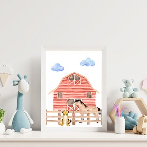 Farm Animal Wall Art Printable Wall Art Digital Download - Etsy