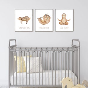 Sloth Printable Wall Art, Digital Download, Sloth Prints, Nursery ...