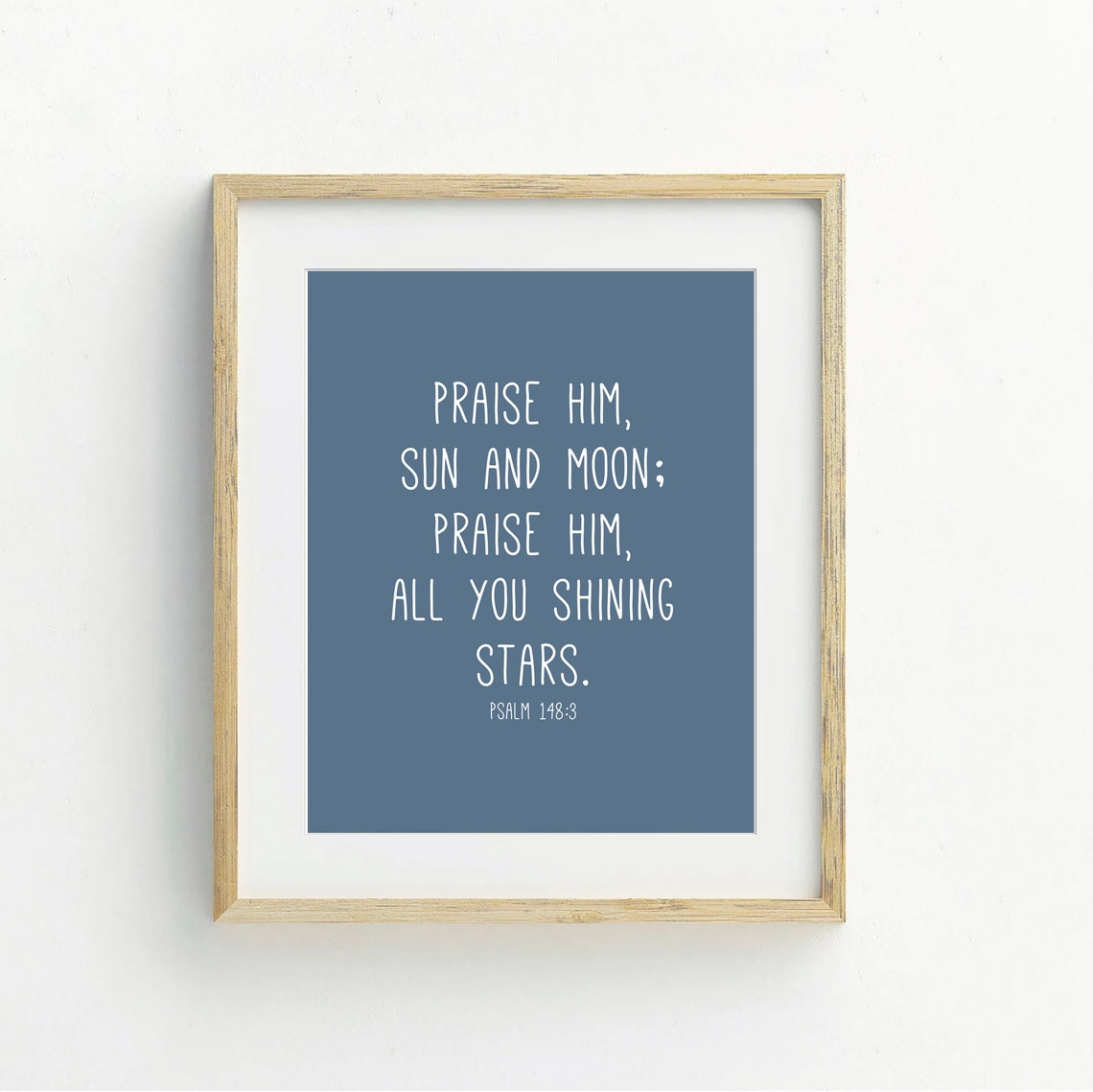 Celestial Printable Wall Art Set: Bible Verse Galaxy Nursery Prints ...