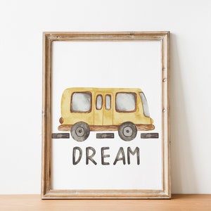 Watercolor Transportation Printable Wall Art Digital - Etsy