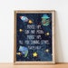 Outer Space Printable Wall Art With Bible Verses Digital - Etsy