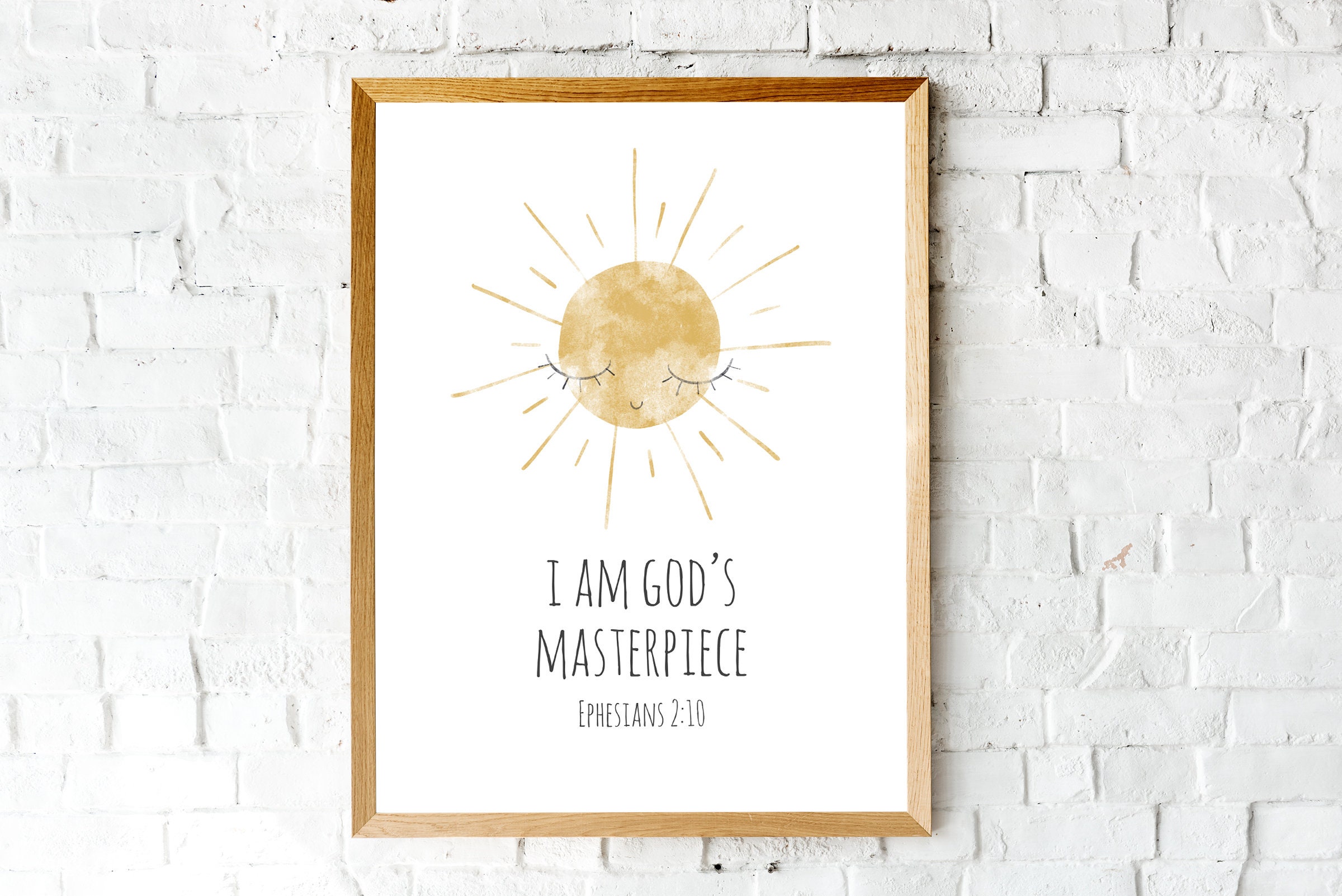 Bible Verse Printable Wall Art for Nursery Decor Digital | Etsy