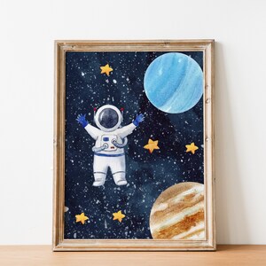 Watercolor Outer Space Printable Wall Art, Digital Download, Outer ...