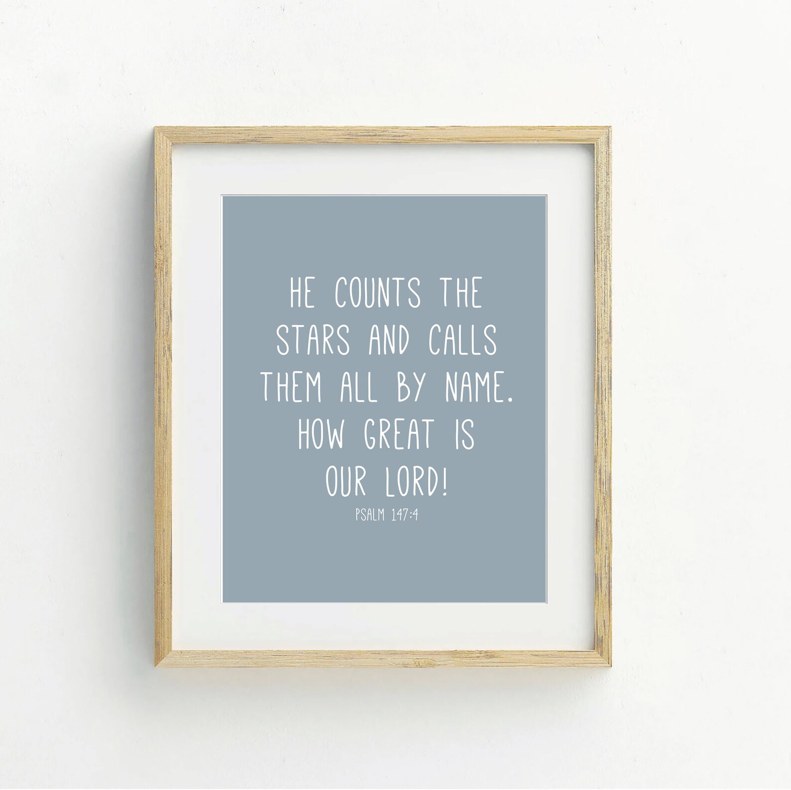 Outer Space Bible Verse Prints: Printable Christian Nursery Decor ...