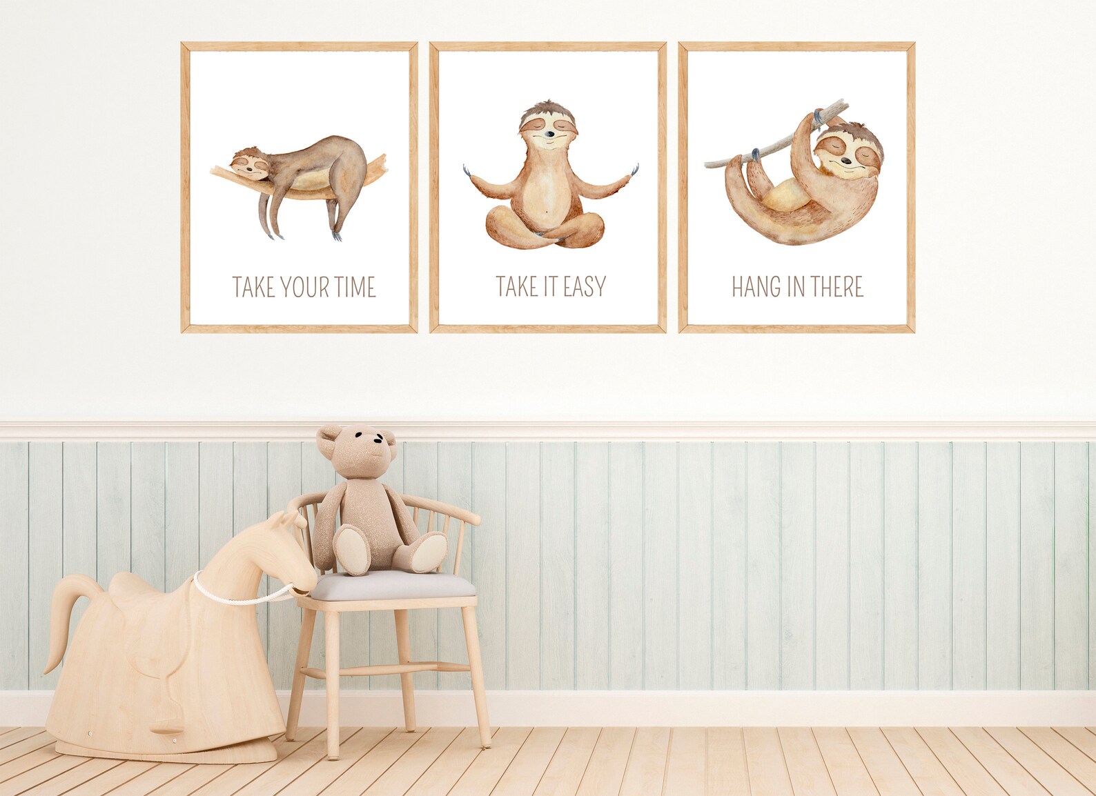 Sloth Printable Wall Art Digital Download Gallery Wall Set - Etsy
