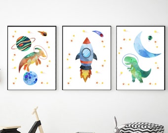 Watercolor Outer Space Printable Wall Art Digital Download - Etsy