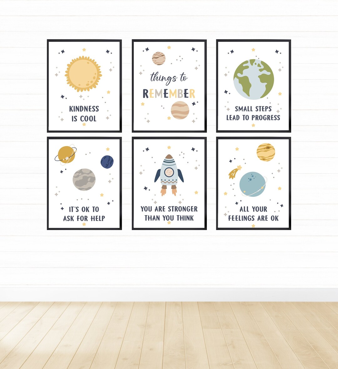 Outer Space Printable Wall Art, Digital Download, Space Themed Nursery ...