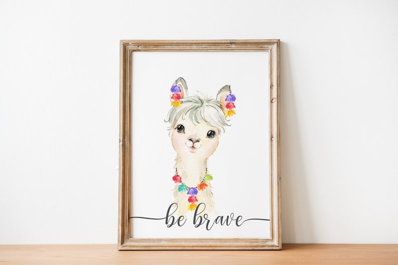 Llama Printable Wall Art Set Digital Download Nursery Decor - Etsy