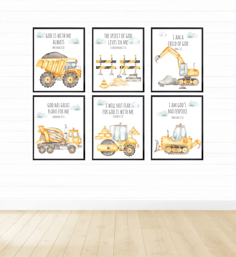 Construction Bible Verse Printable Wall Art Digital Download - Etsy