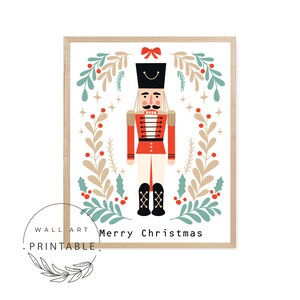 Nutcracker Soldier Printable Wall Art, Digital Download, Christmas ...