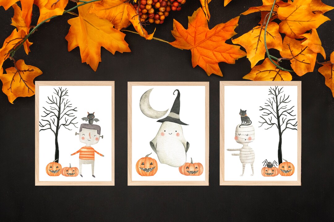 Halloween Printable Wall Art, Digital Download, Creepy Halloween Decor ...