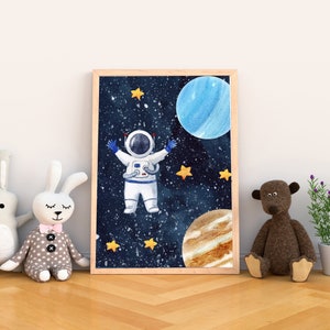 Set of 6 Space Wall Art Digital Download Outer Space Decor | Etsy