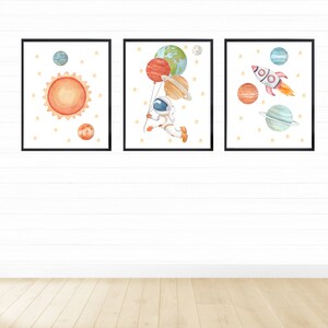 Watercolor Outer Space Printable Wall Art, Space Themed Nursery, Space ...